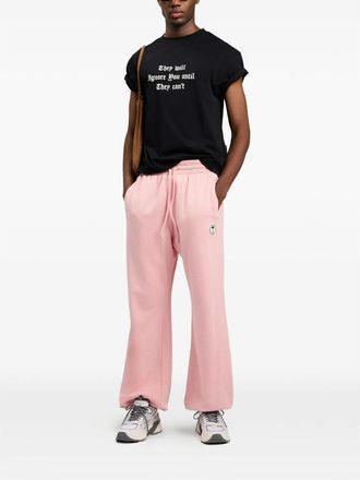 Palm Angels Graphic Print Cotton T-Shirt - Black