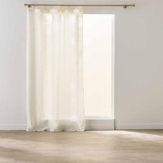 Douceur d'Int&eacute;rieur Vorhang mit Ringen (140 x 240 cm) Sunline Wei&szlig;/Gold, gewebt mit Metallf&auml;den