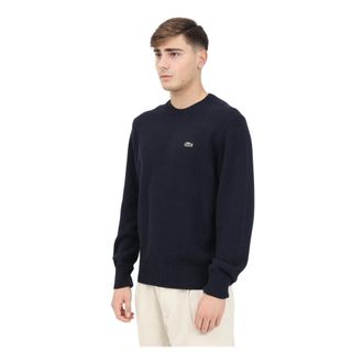 Lacoste Essential Rundhals-Pullover - - Knitwear - Herren - Blau - XL