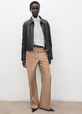 Mango Rollkragenpullover mit Knotendetail grau - Damen - XS - MANGO