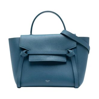 Celine Sac &agrave; main Pre-owned &agrave; poign&eacute;e sup&eacute;rieure - Femme - Pre-owned - Bleu - Taille: ONE Size