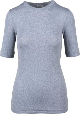 Brunello Cucinelli Femme, Pulls, Gris, Taille: 42 FR Tricot &agrave; col rond