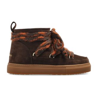 INUIKII Femme, Chaussures, Brun, Taille: 36 EU Bottes de neige en daim avec
