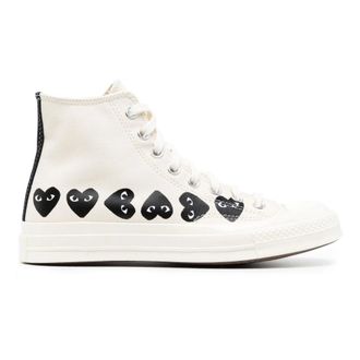 Comme Des Gar&ccedil;ons Chaussures montantes Multi Heart Ct70 - Homme - Chaussures - Blanc - Taille: 37 EU