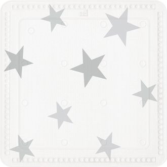 Kleine Wolke Duscheinlage Stars, 55 x 55 cm, Silbergrau
