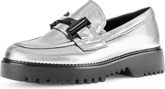 Gabor Damen Slipper, Frauen Slip On,Slip-ons,Mokassins,Halbschuhe,Slides,Schlupfschuhe,schluepfschuhe,Loafer,antiksilb(schwlack),41 EU / 7.5 UK