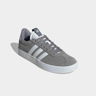 adidas Sneaker ADIDAS SPORTSWEAR VL COURT 3.0, Herren, Gr. 40, grau (grau three, ftwr wei&szlig;, ftwr wei&szlig;), Leder, Synthetik, Schuhe Sneaker, inspiriert vom Desi