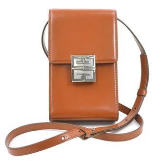 Givenchy Pre-owned Leder Schultertasche - - Pre-owned - Damen - Braun - ONE SIZE