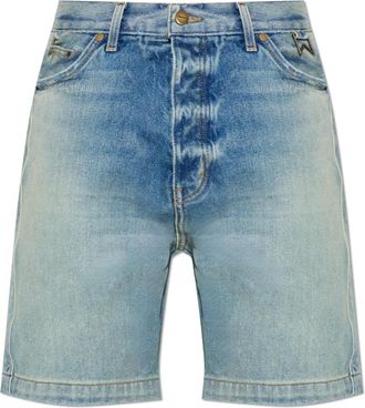 Rhude Homme, Shorts, Bleu, Taille: L Short en denim effet vintage