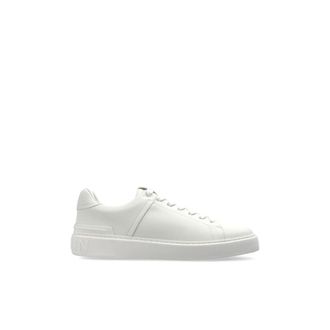 Balmain Homme, Chaussures, Blanc, Taille: 41 EU B-Court Leather Baskets