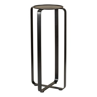 Scheurich Avignon 51, Pflanzenst&auml;nder/Blumenst&auml;nder/Blumentopfst&auml;nder/Postament aus Metall Farbe: Satin Black, 23,3 cm Durchmesser, 51,4 cm hoch, 14,9 l Vol