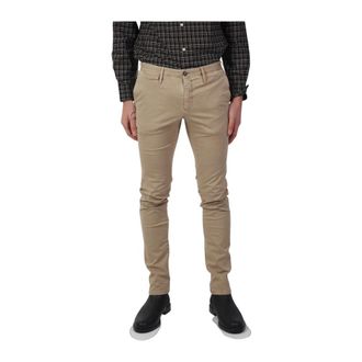 Pantaloni Torino Homme, Pantalons, Brun, Taille: W34 Pantalons Casual Slim Fit Homme