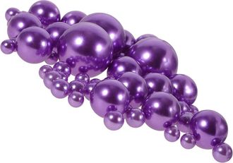 Valiclud 110 St&uuml;ck ABS Kunstperlen Vasenf&uuml;ller 3cm bis 08cm Violett Schwimmend f&uuml;r Vasen Dekoration Hochzeit Party Tischdeko