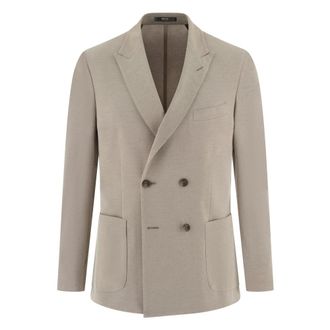 Boggi Milano Homme, Vestes, Beige, Taille: XS Veste Crois&eacute;e Brooklyn