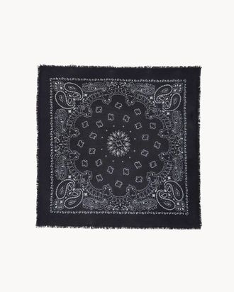 Kujten Grand bandana cachemire imprim&eacute; - Grand Bandana Hachiko