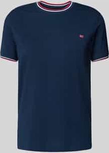 Christian Berg T-Shirt mit gerippten Abschlüssen