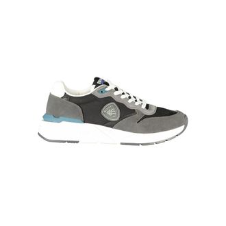 Blauer Leather Sneaker - - Shoes - Herren - Mehrfarbig - 44 EU