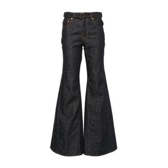 sacai Damen, Jeans, Blau, LGr&ouml;&szlig;e