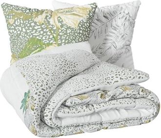 Atmosphera Atmosphera - Parure de lit Monstera en Coton 240x220 cm