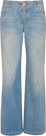 Balmain Diamond Stitch Jeans - - Jeans - Damen - Blau - 2XS