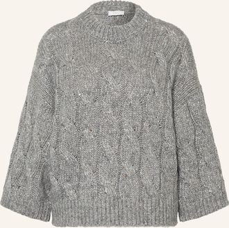 PESERICO Peserico Pullover Mit Alpaka Und Pailletten grau