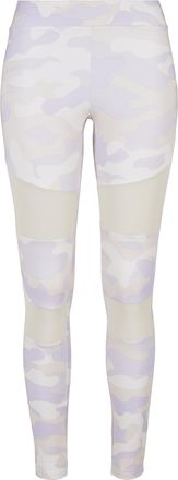 Urban Classics Damen Ladies Camo Tech Mesh Leggings lilaccamo, XXL