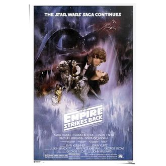 Reinders Poster, Star Wars - Empire Strikes Back, Hobbyraum, Poster, Wanddeko, Room Decor, 150 gr. gl&auml;nzend Bilderdruckpapier, Lila, 91,5 x 61
