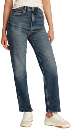 Tommy Jeans Damen Layla Hr Slim STR Bi5154 Dw0dw20586 Gerade, Denim (Denim Dark), 27W / 32L EU