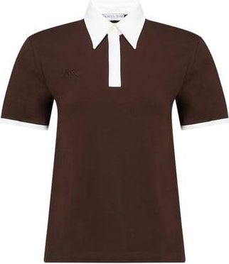 Rowen Rose Polo manches courtes en coton m&eacute;lang&eacute;