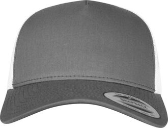 Flexfit (FLEYK) Kape 5-Panel Retro Trucker 2-Tone Cap, cha/wht, one Size, 6506T