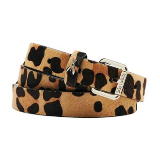 Patrizia Pepe Ceinture en cuir imprim&eacute; l&eacute;opard - Femme - Accessoires - Beige - Taille: S