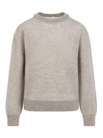 Brunello Cucinelli Pull Col Rond - Beige