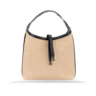 Chlo&eacute; Umh&auml;ngetasche aus Korbgeflecht mit Lederbesatz - - Bags - Damen - Beige - ONE SIZE