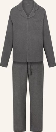 SKIMS Skims Schlafanzug Flannel Aus Flanell grau