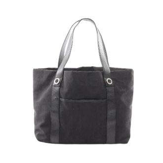 Bulgari Pre-owned Logo Mania Leder Canvas Tote Bag - - Pre-owned - Damen - Schwarzk - ONE SIZE