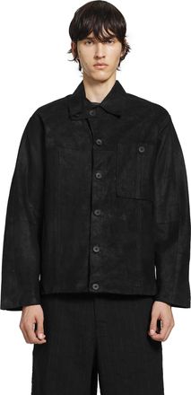 Transit Par-Such Marbled Lambskin Jacket
