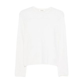 Lisa Yang Gerippter Kaschmirpullover mit Rundhalsausschnitt - - Knitwear - Damen - Wei&szlig; - S