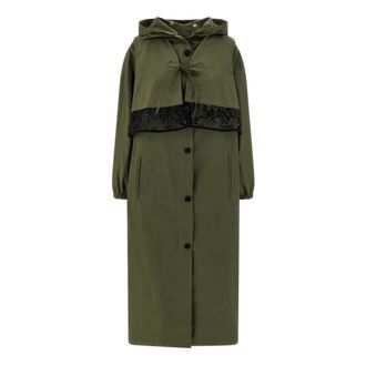 Le Twins LE Twins, Femme, Manteaux, Vert, Taille: ONE Size Incisa Trench Coat