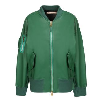 Blanca Vita Femme, Vestes, Vert, Taille: 36 FR Bomber Vert en Similicuir