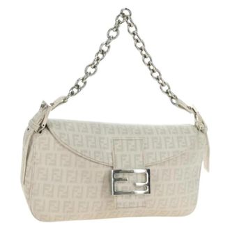 Fendi Pre-owned Zucchino Shoulder Bag - - Pre-owned - Damen - Wei&szlig; - ONE SIZE