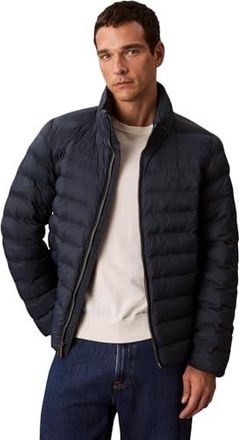 Calvin Klein Veste Matelassée Homme Nylon Hooded Puffer avec Capuche, Bleu (Ink), XL
