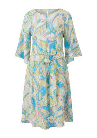 s.Oliver Minikleid Kleid Viskose-Kleid mit Fledermaus&auml;rmeln