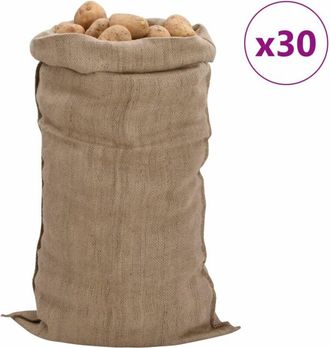 vidaXL Jutes&auml;cke 30 Stk. 65x135 cm 100% Jute 340 g/m&sup2; - Vidaxl