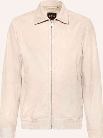HUGO BOSS Lederblouson Josurf beige