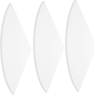 Soimiss 3 Stück Dreiteiliges Wand Eckregal Dreieckiges Schwebendes Wandregal Weiß Mittelgroß Raumspartresor für Bad Wohnzimmer Schlafzimmer Büro