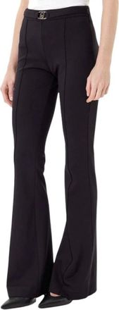 Liu Jo Femme, Pantalons, Noir, Taille: 42 FR Flared Pantalons