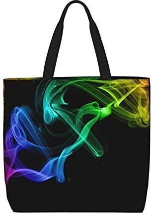 Generic Sac De Courses &Eacute;claboussures N&eacute;on Phosphorescentes Sac Enfant Avec Poign&eacute;es Lavables Sacs En Toile Pour Femmes, Pour Voyage, Femmes, Shopping, &Eacute;cole