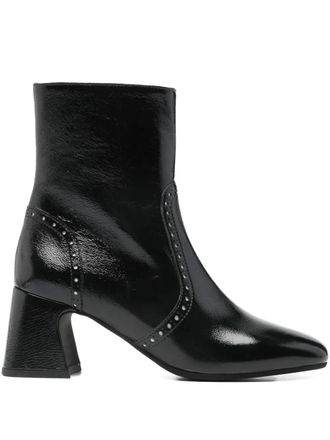 Evaluna studded block-heel boots - Schwarz