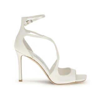 Jimmy Choo London Femme, Chaussures, Blanc, Taille: 39 EU Ovis Aries Sandales &agrave; Talons Aiguilles