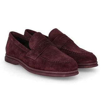Lince Lince Mocasin Comodo | Semelle en caoutchouc | Semelle int&eacute;rieure en gel amovible | I50702 | Fabriqu&eacute;es en Espagne, Cuir cro&ucirc;te bordeaux, 36 EU